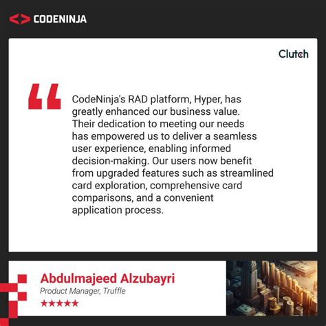Codeninja Testimonial Clutch Artificialintelligence Digitaltransformation Codeninja Inc