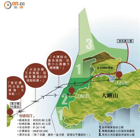 划過珠江口 體會白海豚困境 東方日報
