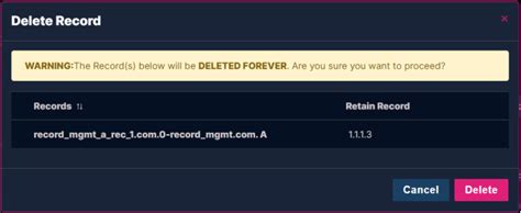 How To Delete A Record Ultradns Support