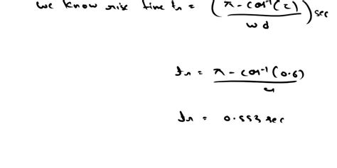 Solved Exercise 9 Consider The System Shown In The Following Figure Where The Damping Ratio