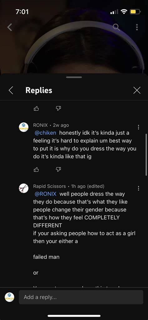 Sry First Time Doing This Dont Really Know How To Screenshot Comments