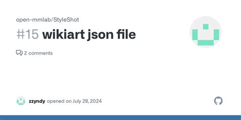 Wikiart Json File · Issue 15 · Open Mmlabstyleshot · Github
