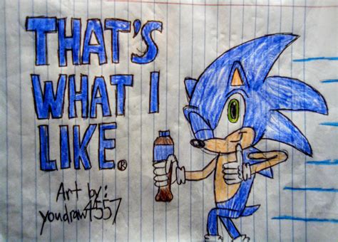 Sonics Pepsi Ad By Youdraw4557 On Deviantart