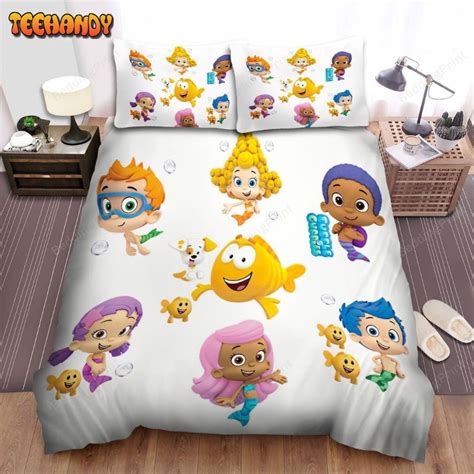 Bubble Guppies Mr Grouper And Friends Duvet Cover Bedding Sets