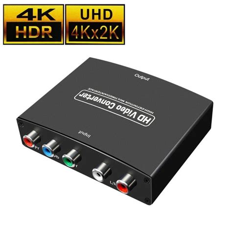 1080p Ypbpr R L ถึงที่รองรับ Hdmi Converter อะแดปเตอร์ Video Audio Audio Converter Component Rgb