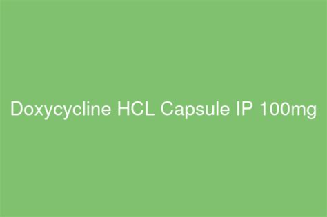 Doxycycline Capsule Mg Supplier In India GMP Manufactur