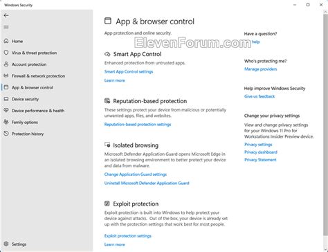 Hide Or Show App And Browser Control Page In Windows Security Windows 11 Forum