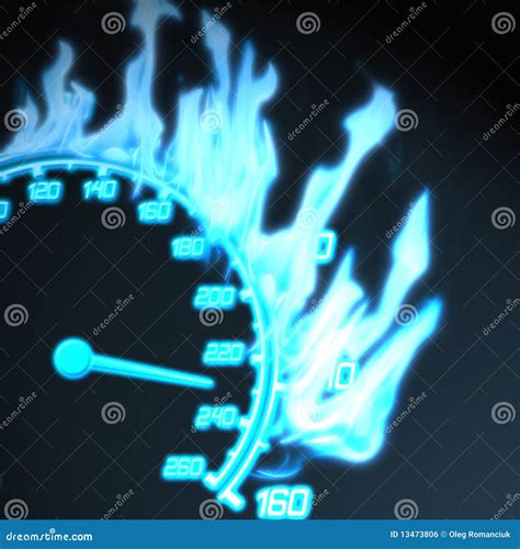 Speedometer On Fire Stock Illustration Illustration Of Smoke 13473806