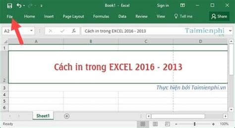 Cách in file Excel in bảng chuẩn Excel 2016 2013 2010 2007 2003