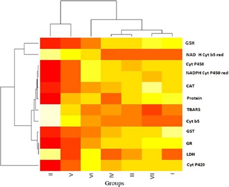 Heat Map Showed The Hierarchical Clustering For The Effect Of