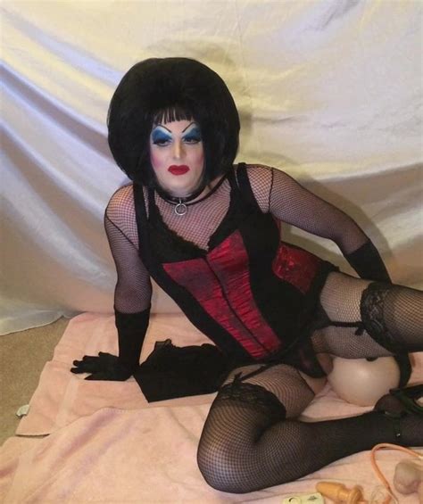 Drag Queen Heavy Makeup Slut Fucks Dildo On Ball Deep Xhamster