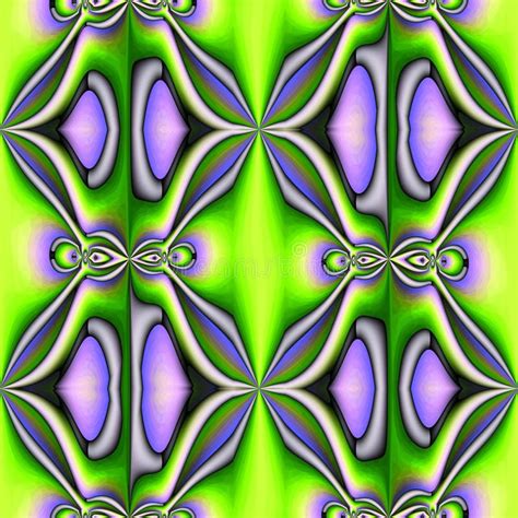 3d render of generative abstract pattern artwork stock illustration