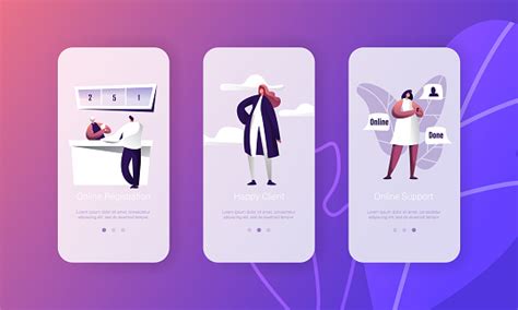 온라인 등록 지원 고객 문자 헬프 데스크 응용 프로그램 설정 사람이 등록 온보드 화면 인터페이스 핫라인 연결 채팅 애플 리 케이 션 행복 클라이언트 플랫 만화 벡터 일러스트