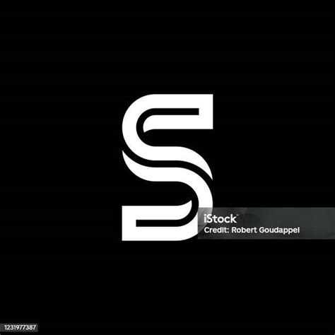 구부러진 선 문자 로고 타입 S 알파벳 S에 대한 스톡 벡터 아트 및 기타 이미지 알파벳 S 로고 알파벳 Istock