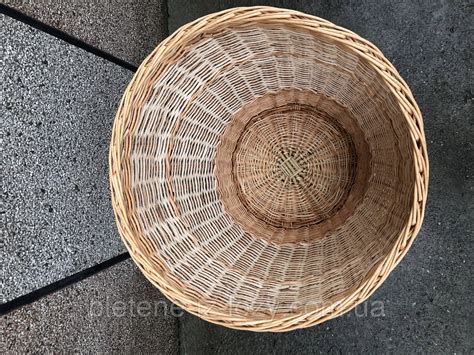 Плетена корзина для білизни із лози кошик для білизни круглий