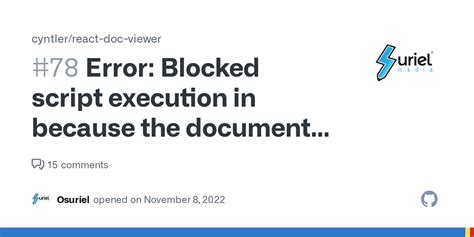 Error Blocked Script Execution In Because The Documents Frame Is Sandboxed And The Allow