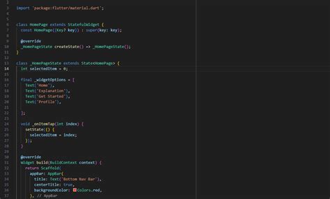 Navigating Custom Pages Error In Frameworkdart File While Working With Bottomnavigationbar