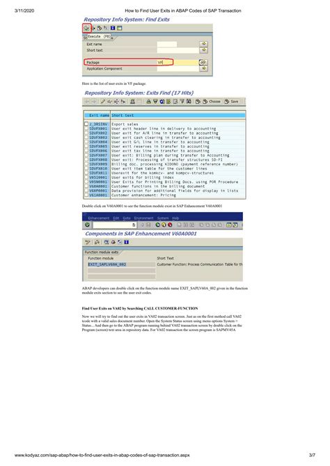 How To Find User Exits Pdf