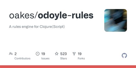 Github Oakesodoyle Rules A Rules Engine For Clojurescript
