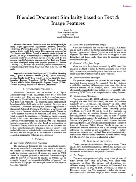 Blended Document Similarity Pdf