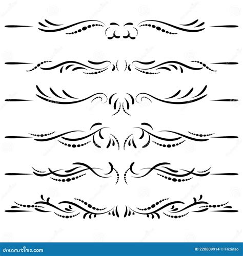 fashion dividers underlines and text separators vector collection