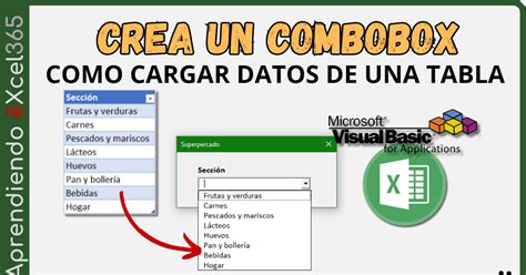 Macro Para Cargar Datos De Una Tabla En Un Combobox