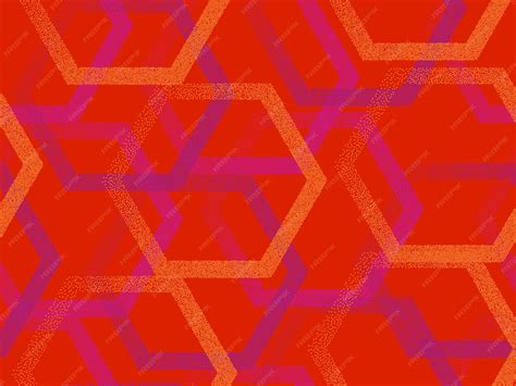 Premium Vector Perforated Hexagon Geometric Seamless Vector Pattern