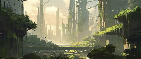 City Wallpaper Dystopian Futuristic Cyberpunk City At Night 3d