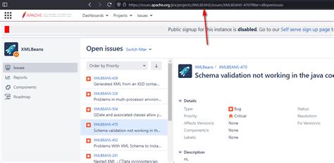 Xml Xmlbeans Project Is Not Avaialble To Request A Jira Account Stack Overflow