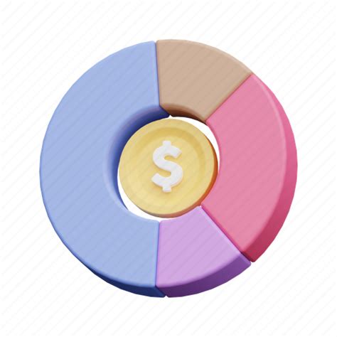 Pie Chart Analytics Diagram Finance Analysis 3d Illustration