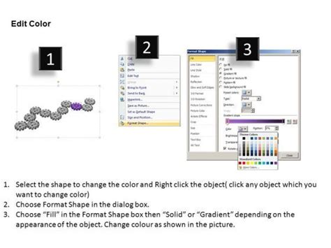 PowerPoint Themes Chart Gears Process Ppt Themes