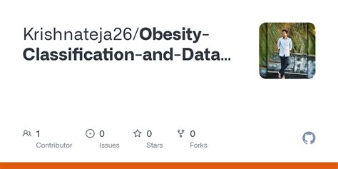 Github Krishnateja26 Obesity Classification And Data Analysis Using Machine Learning