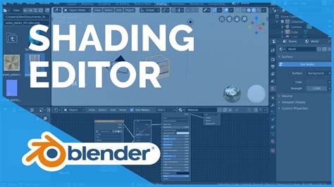 Shading Editor Blender 280 Fundamentals Youtube