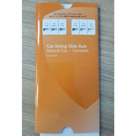 Gas Rating Slide Rule Natural Gas Domestic Grb1