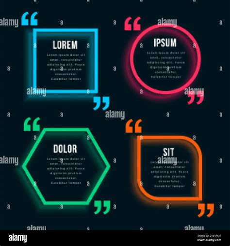 Line Style Geometric Quotation Box Template Design Stock Vector Image And Art Alamy