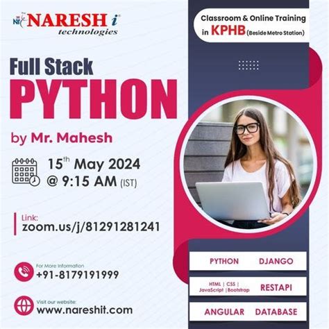 Best Full Stack Python Training In Hyderabad 2024 Techprasanna Medium