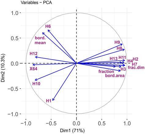Input Textural Features And Their Contributions To The Principal Axes Download Scientific Diagram