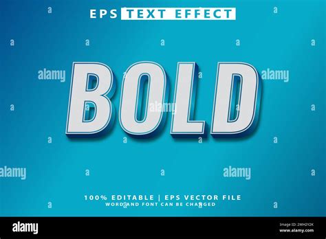 Editable Vector Effect Of Bold Text Template For Text Style Effects