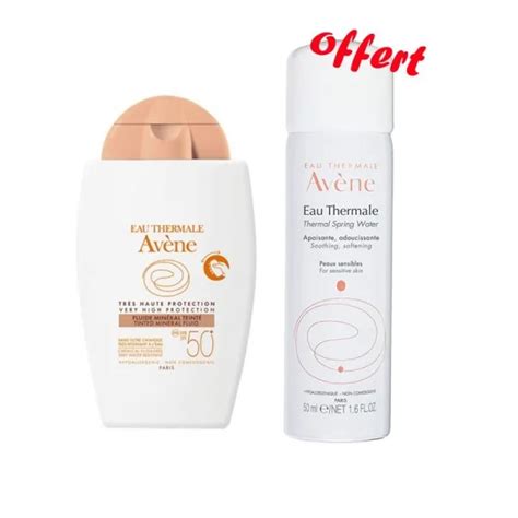Avène Fluide Minéral Teinté Spf50 40ml Eau Thermale 50ml Gratuit