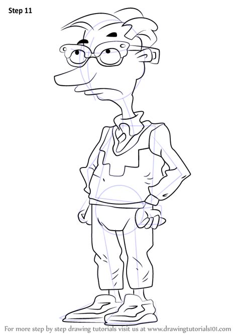How To Draw Drew Pickles From Rugrats Rugrats Step By Step
