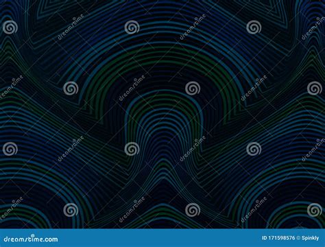 Wavy Lines Coloured Patterns Background Stock Illustration