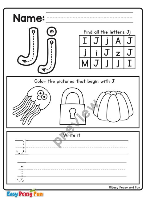 How To Write Letter J
