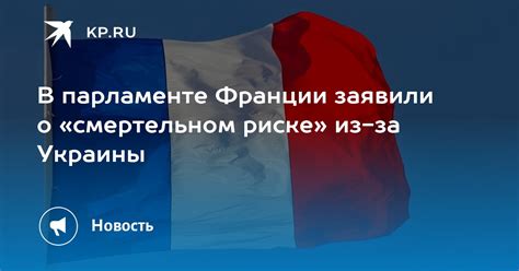 В парламенте Франции заявили о «смертельном риске из за Украины Kp Ru