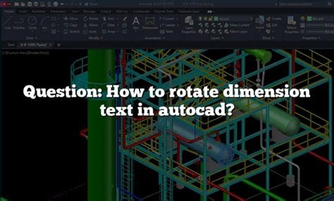 question how to rotate dimension text in autocad