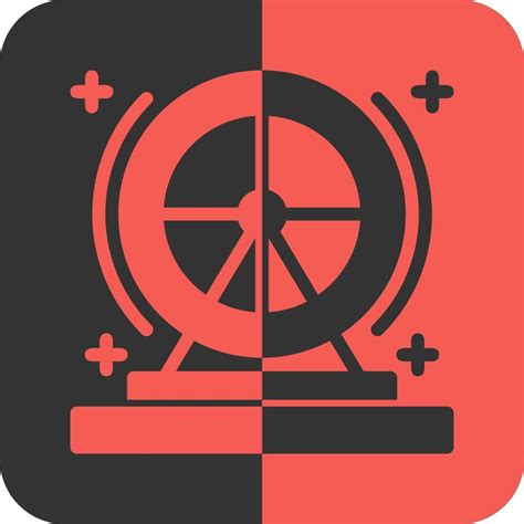 Hamster Wheel Red Inverse Icon 39465310 Vector Art At Vecteezy