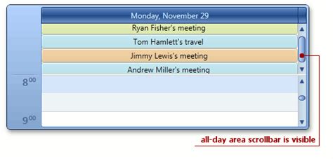 dayview alldayareascrollbarvisible property wpf controls devexpress
