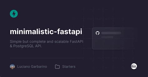 Minimalistic Fastapi Railway