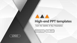 Black Triangle Background PPT Templates PowerPoint Templates Free Download
