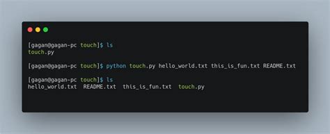 creating files with python and mimicking the touch command dev community