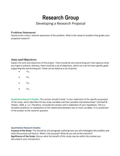 Free 14 Research Proposal Problem Statement Samples In Pdf Doc